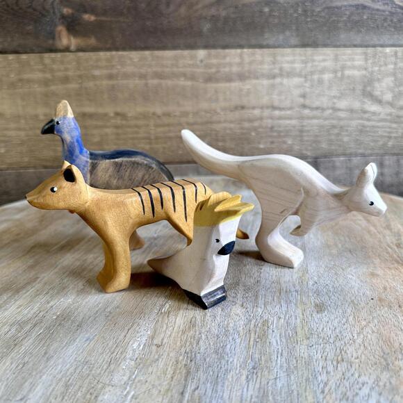 Toys | Nom Handcrafted Wooden Australian Animals Waldorf Montessori ...
